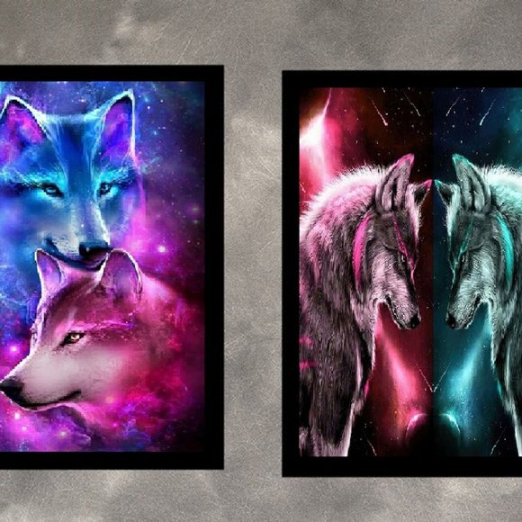 Handmade | Wall Decor | 5x7 Laminated Wolf Prints 2 Unframed Warrior ...